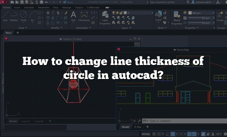 How to change line thickness of circle in autocad? - CADdikt