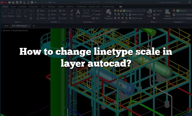 How to change linetype scale in layer autocad? - CADdikt