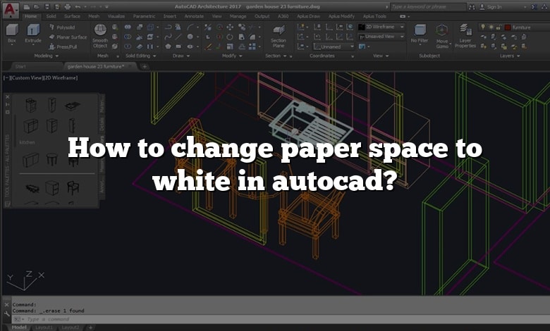 How to change paper space to white in autocad? - CADdikt