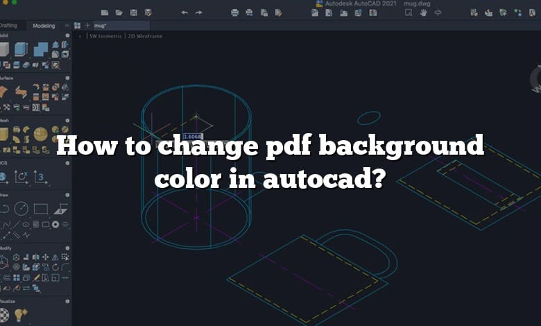 How to change pdf background color in autocad? - CADdikt