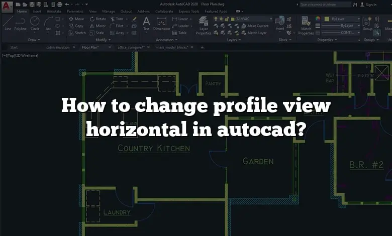 How to change profile view horizontal in autocad? - CADdikt