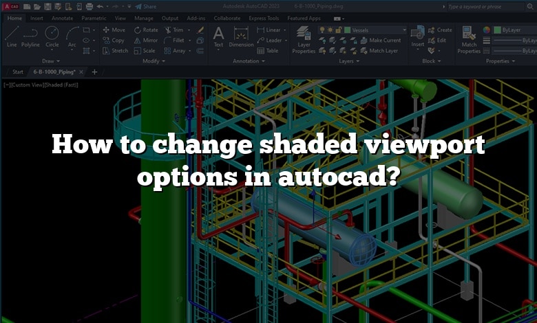 How to change shaded viewport options in autocad? - CADdikt