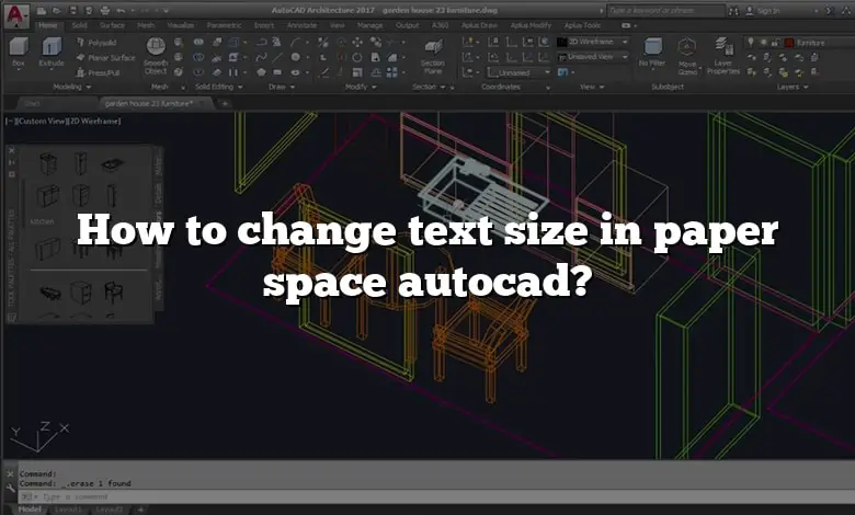 How to change text size in paper space autocad? - CADdikt