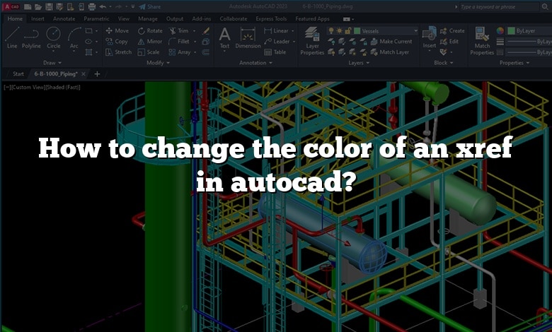 How to change the color of an xref in autocad? - CADdikt