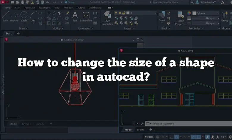 How to change the size of a shape in autocad? - CADdikt