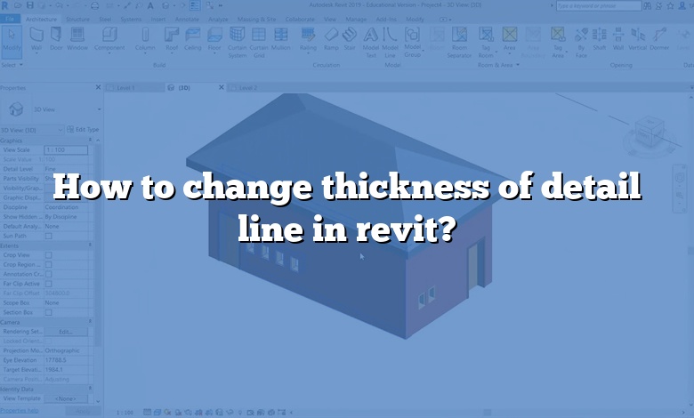 How to change thickness of detail line in revit? - CADdikt