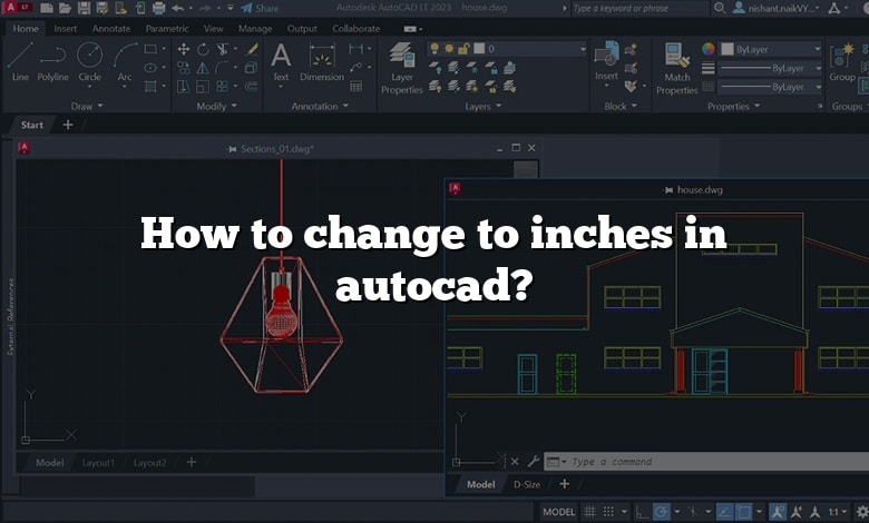How to change to inches in autocad? - CADdikt