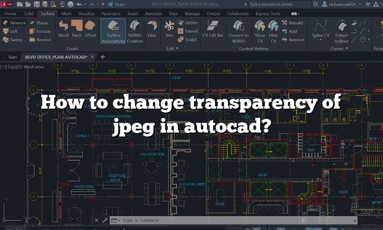 How to change transparency of jpeg in autocad? - CADdikt
