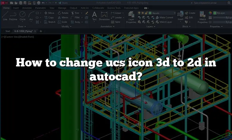 How to change ucs icon 3d to 2d in autocad? - CADdikt