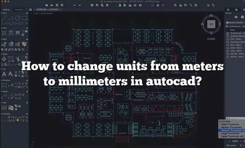 How to change units from meters to millimeters in autocad? - CADdikt