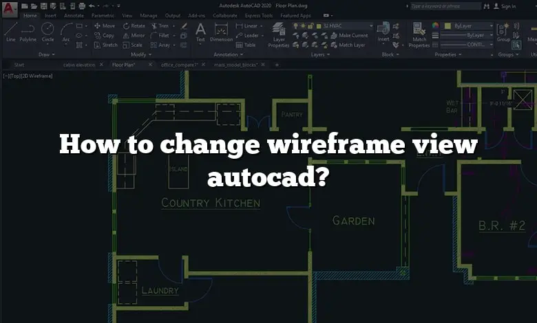 How to change wireframe view autocad? - CADdikt