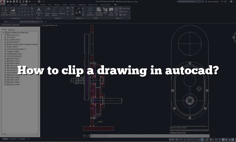 How to clip a drawing in autocad? - CADdikt