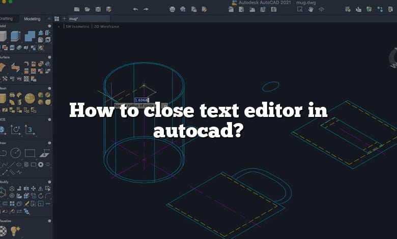 How to close text editor in autocad? - CADdikt