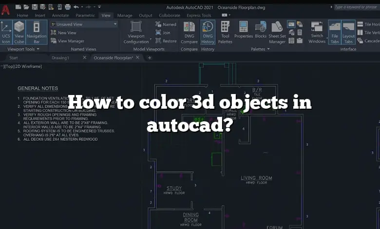 How to color 3d objects in autocad? - CADdikt