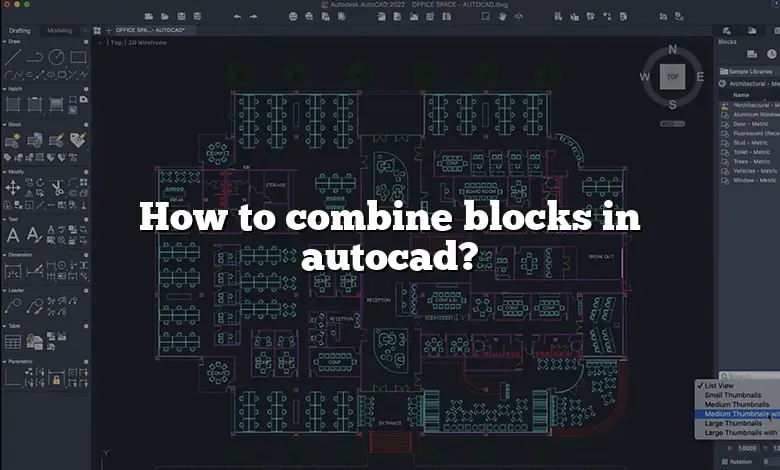 How to combine blocks in autocad? - CADdikt