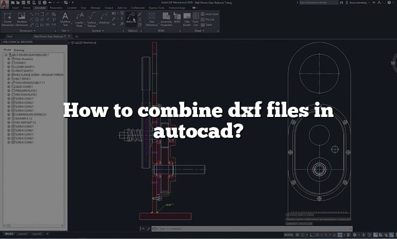 How to combine dxf files in autocad? - CADdikt