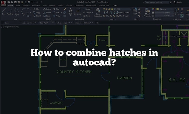 How to combine hatches in autocad? - CADdikt