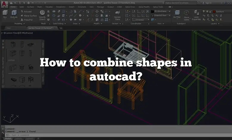 How to combine shapes in autocad? - CADdikt