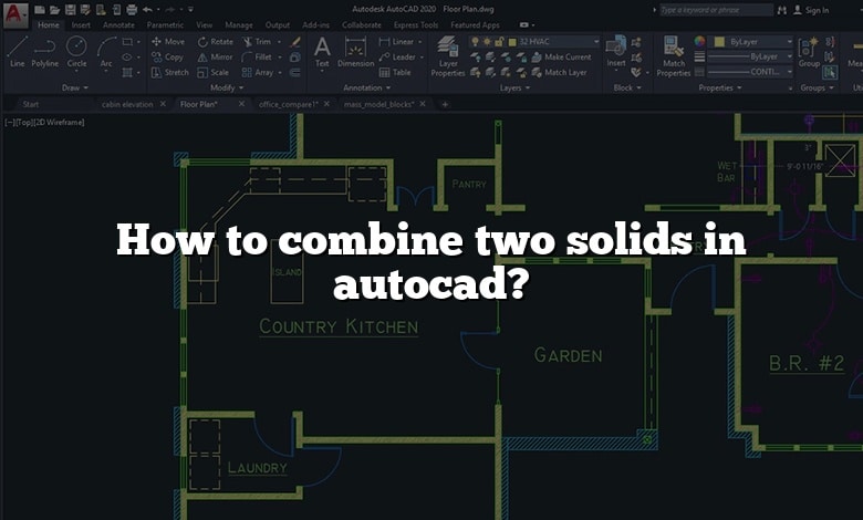 How to combine two solids in autocad? - CADdikt