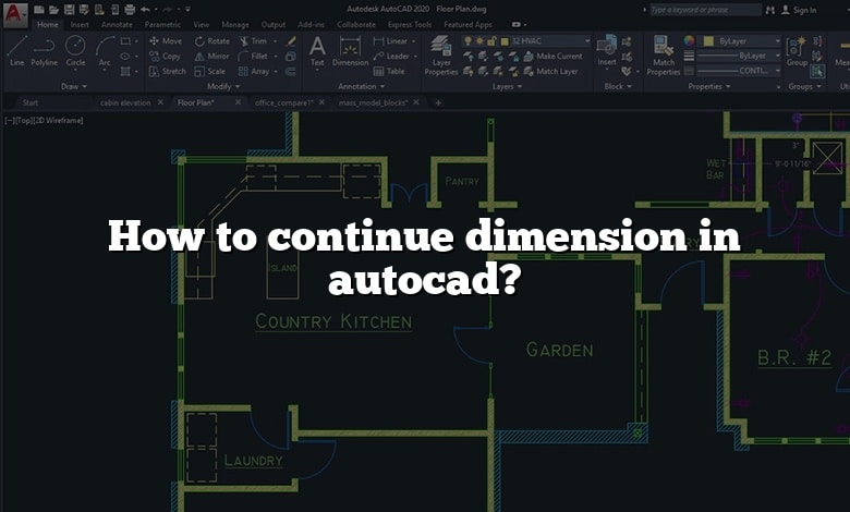 How to continue dimension in autocad? - CADdikt