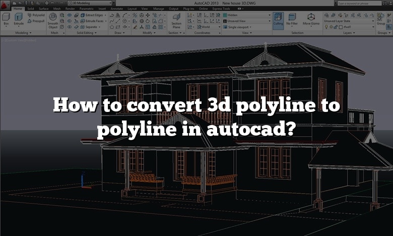 How To Convert 3d Polyline To Polyline In Autocad Caddikt