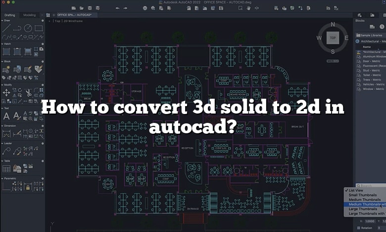 How to convert 3d solid to 2d in autocad? - CADdikt