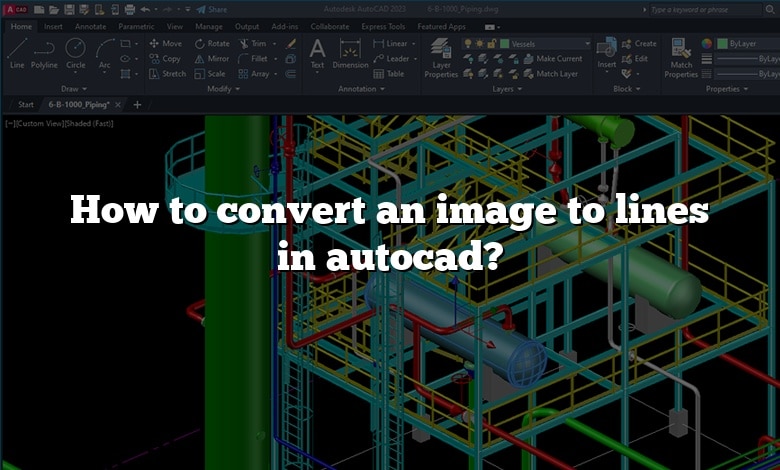 How to convert an image to lines in autocad? - CADdikt