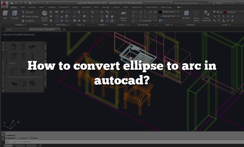 How to convert ellipse to arc in autocad? - CADdikt