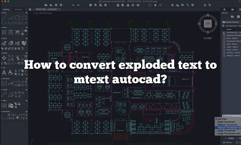 How to convert exploded text to mtext autocad? - CADdikt