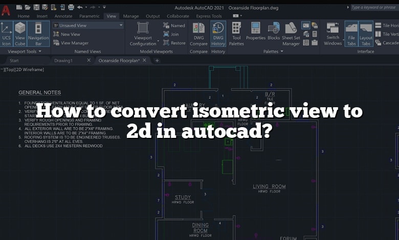 How to convert isometric view to 2d in autocad? - CADdikt