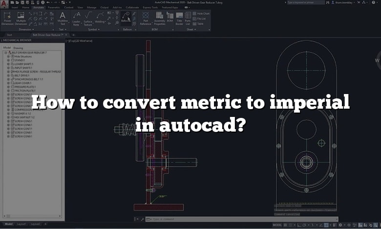 How to convert metric to imperial in autocad? - CADdikt