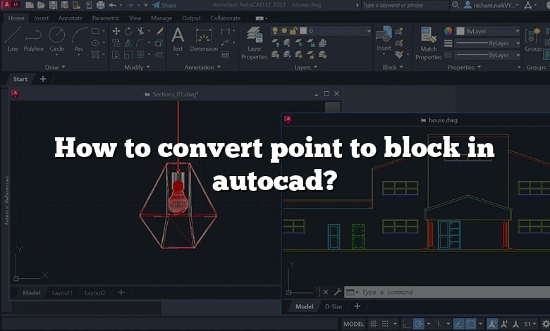 How to convert point to block in autocad? - CADdikt