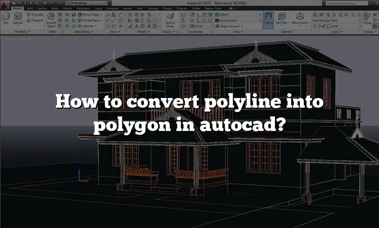How to convert polyline into polygon in autocad? - CADdikt