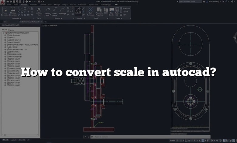 How to convert scale in autocad? - CADdikt