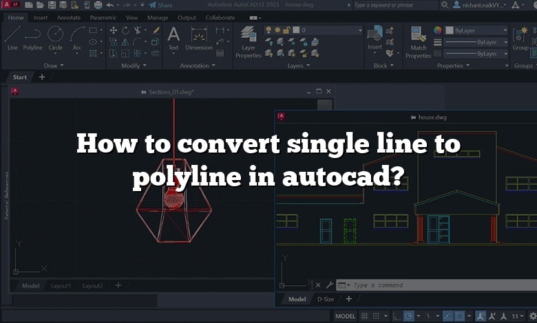 How to convert single line to polyline in autocad? - CADdikt