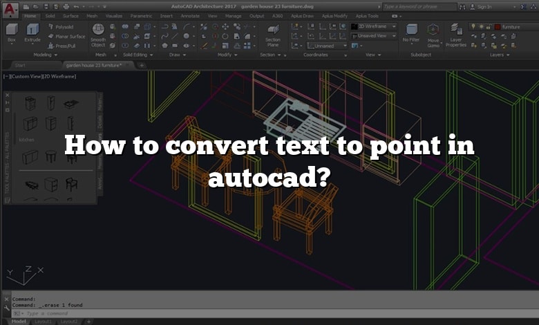 How to convert text to point in autocad? - CADdikt