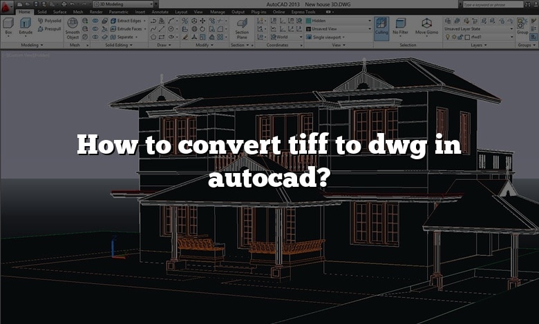 How to convert tiff to dwg in autocad? - CADdikt