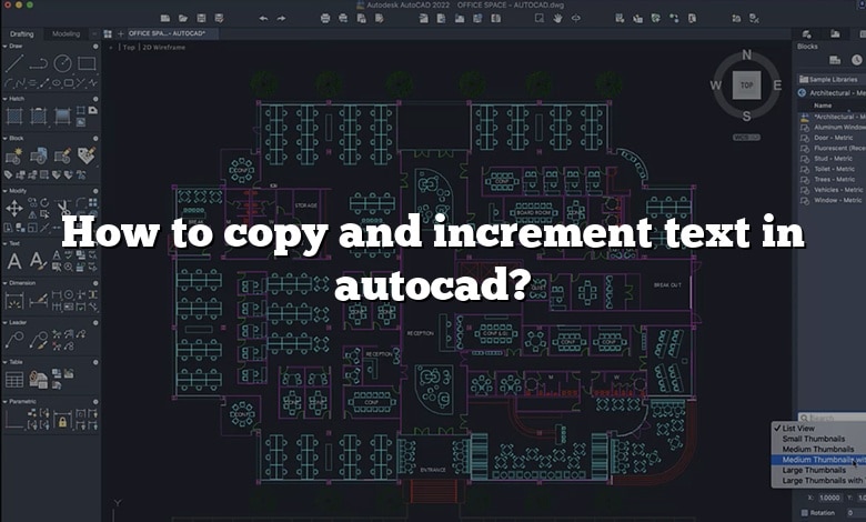How to copy and increment text in autocad? - CADdikt