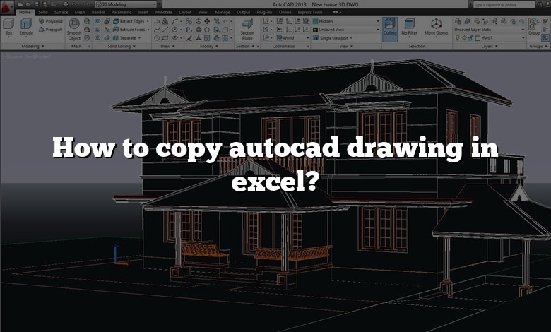 How to copy autocad drawing in excel? - CADdikt