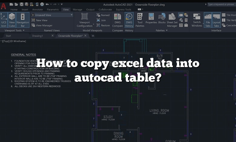How to copy excel data into autocad table? - CADdikt