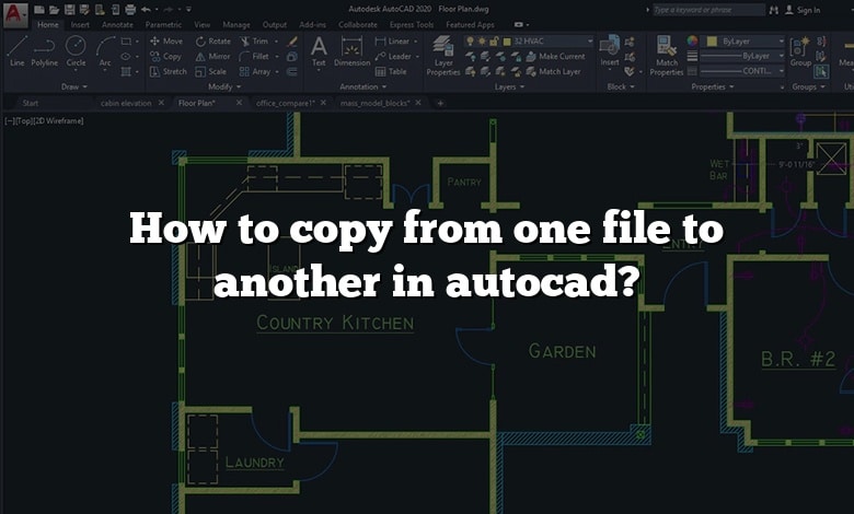 How to copy from one file to another in autocad? - CADdikt