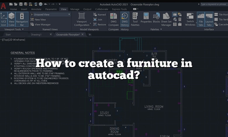 How to create a furniture in autocad? - CADdikt