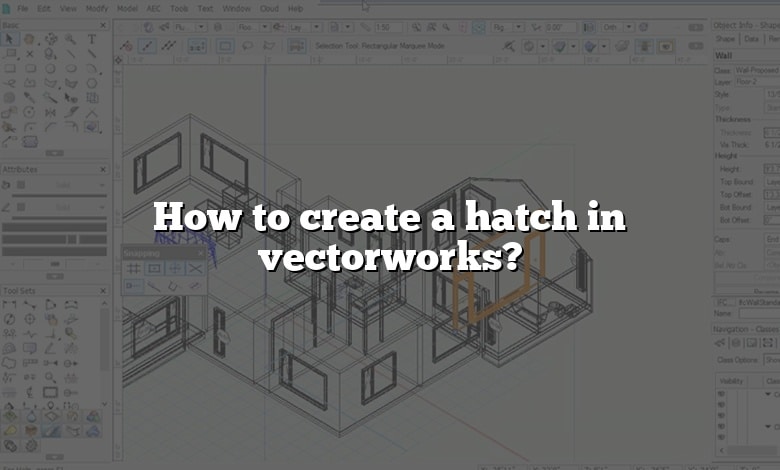 How to create a hatch in vectorworks? - CADdikt