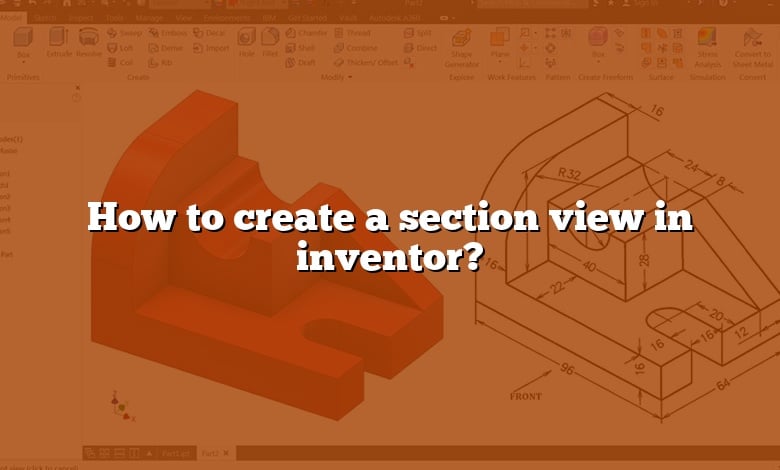 How to create a section view in inventor? - CADdikt