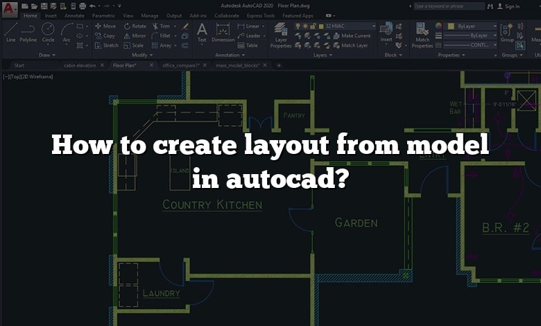 How to create layout from model in autocad? - CADdikt