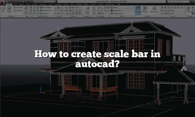 How to create scale bar in autocad? - CADdikt