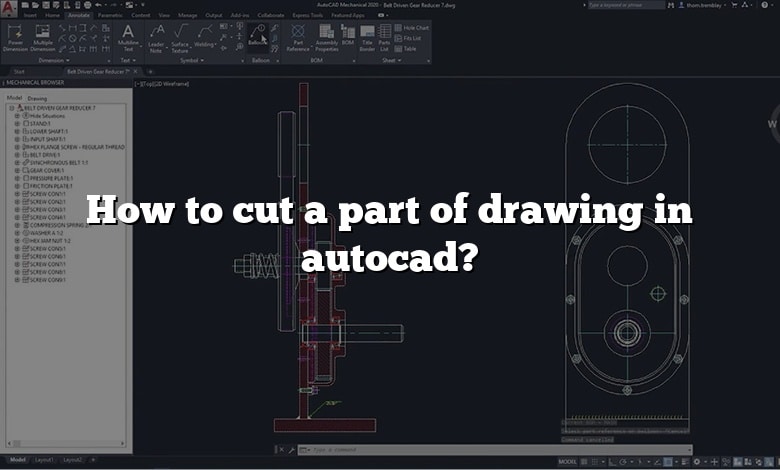 How to cut a part of drawing in autocad? - CADdikt