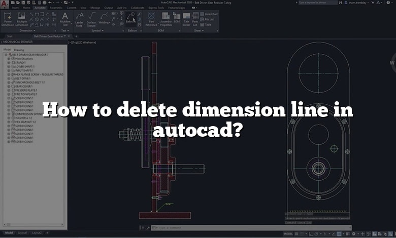 How to delete dimension line in autocad? - CADdikt