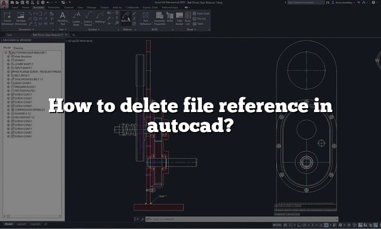 How to delete file reference in autocad? - CADdikt