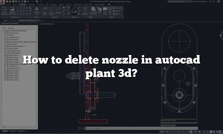 How to delete nozzle in autocad plant 3d? - CADdikt